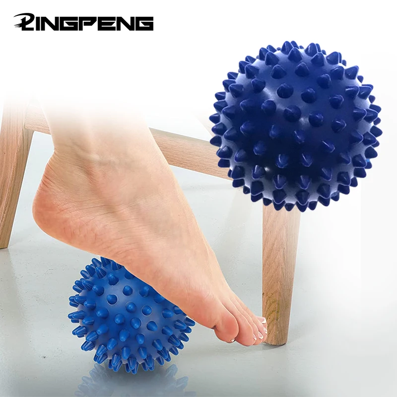 Spiky Massage Balls 9cm for Foot Back Muscles Soft to Firm Spiked ...
