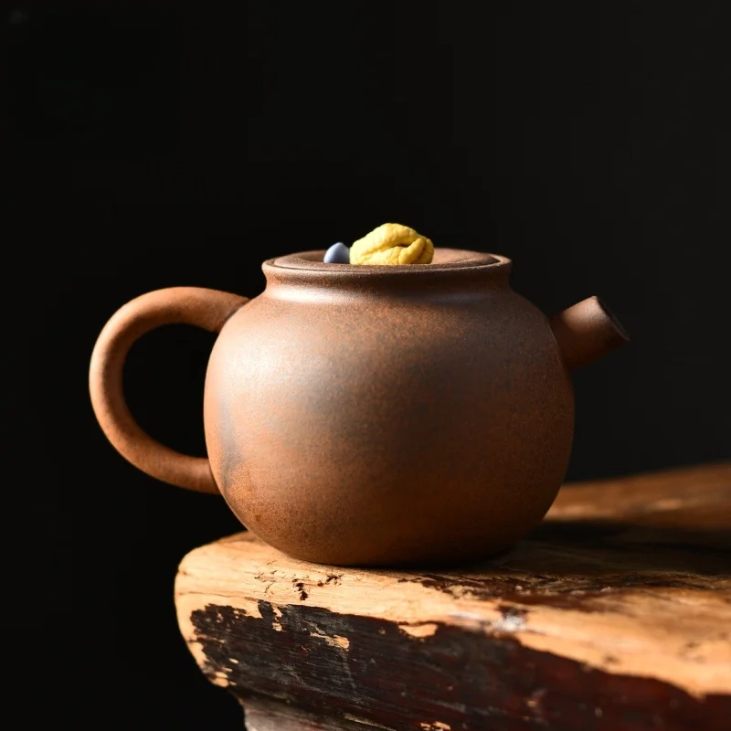 150ML Old Rock Mud Rough Pottery Tea Pot Retro Teapot Tea Kettle Tea ...