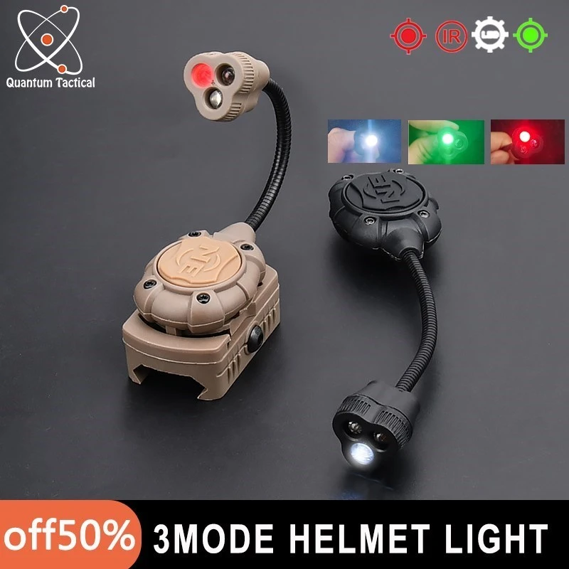 Airsoft Tactical Helmet Strobe Light Mpls 3 Mode LED Helmet Lights ...