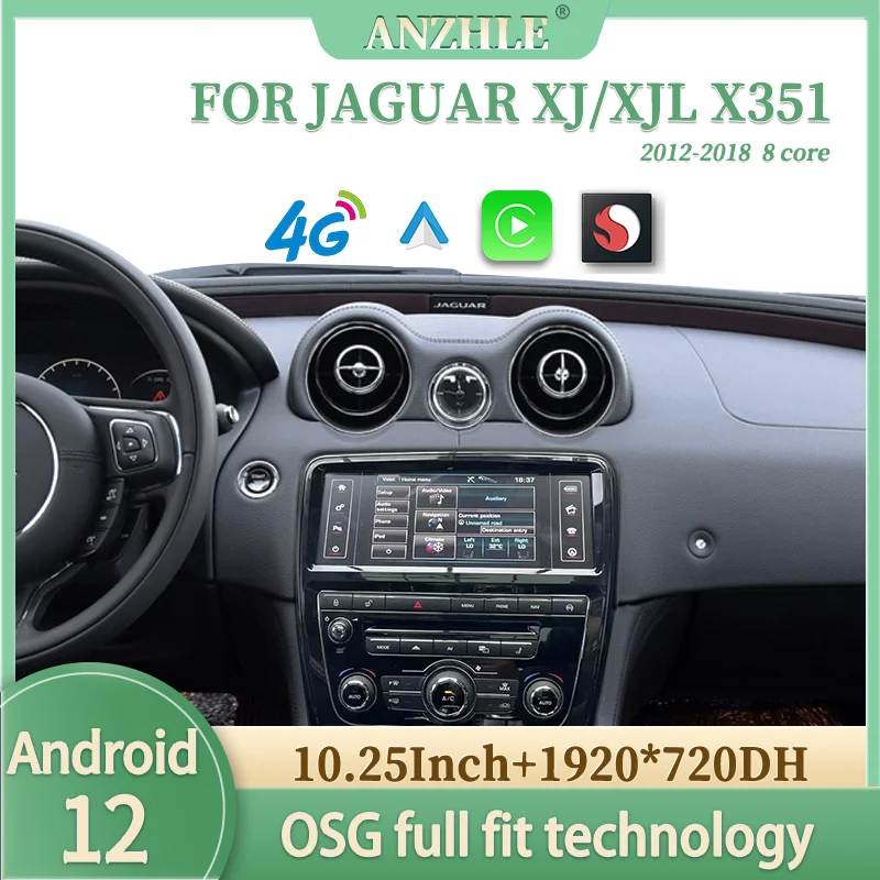 10-25-For-Jaguar-XJ-XJL-X351-2012-2018-Android-12-GPS-Radio-Multimedia ...