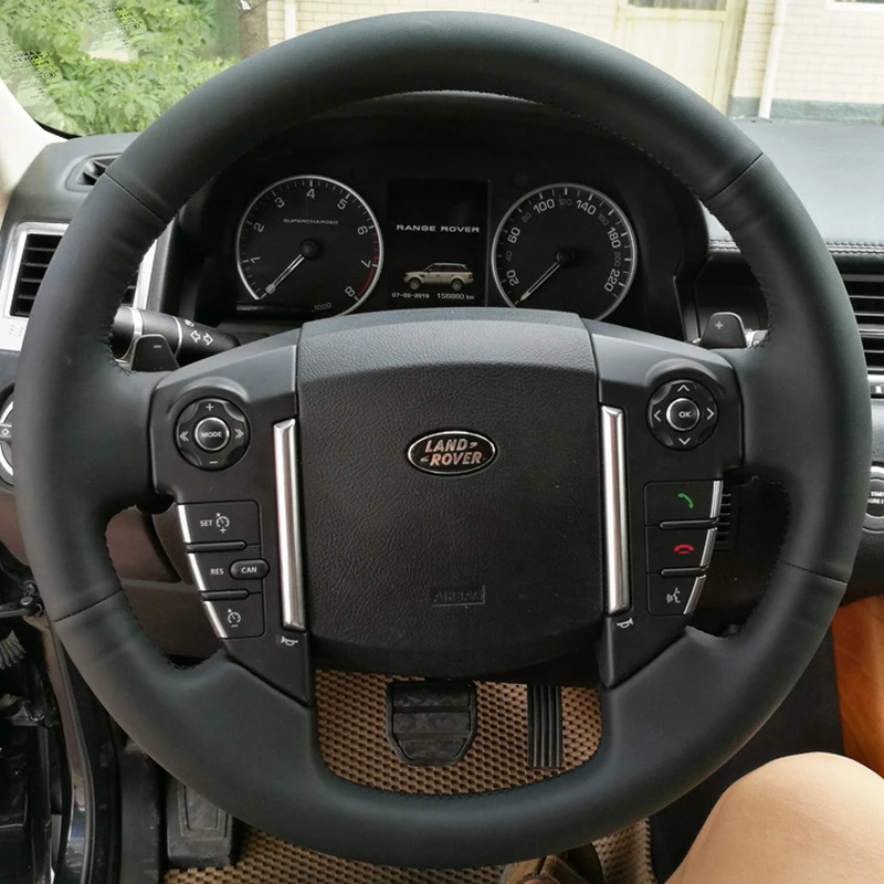Customize Microfiber Leather Car Steering Wheel Cover For Land Rover ...