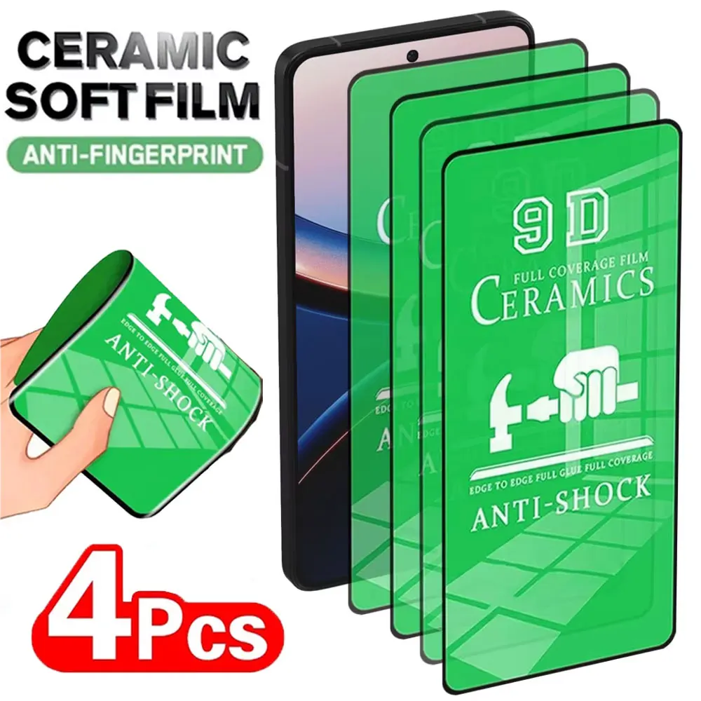 4PCS Ceramic Film For POCO F7 Ultra Pro F6 X6 M6 F5 X5 Pro 5G C40 C65 ...