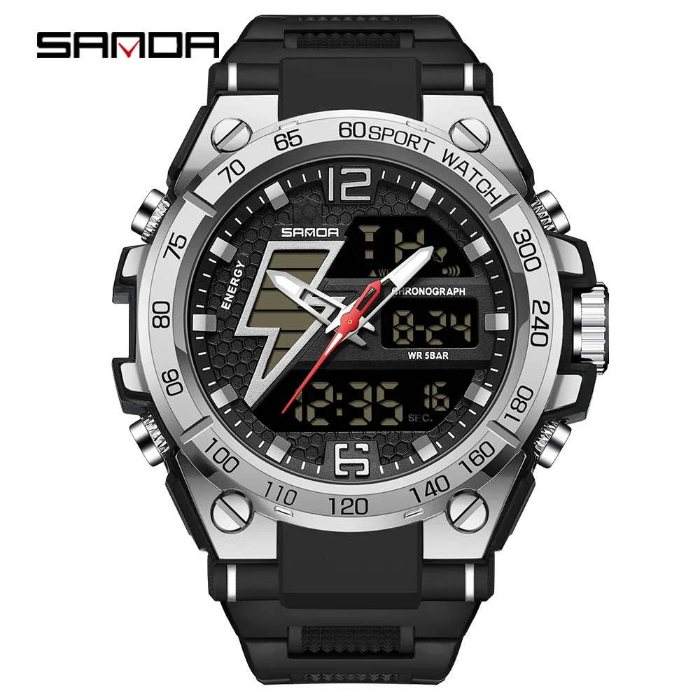 SANDA-Military-Waterproof-Men-s-Watches-Sport-LED-Electronic-Quartz ...