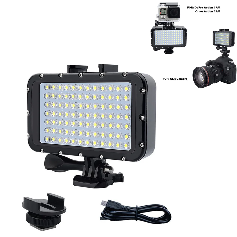 84 LED Photographic Lighting For SLR Camera 50M Waterproof Diving LED ...