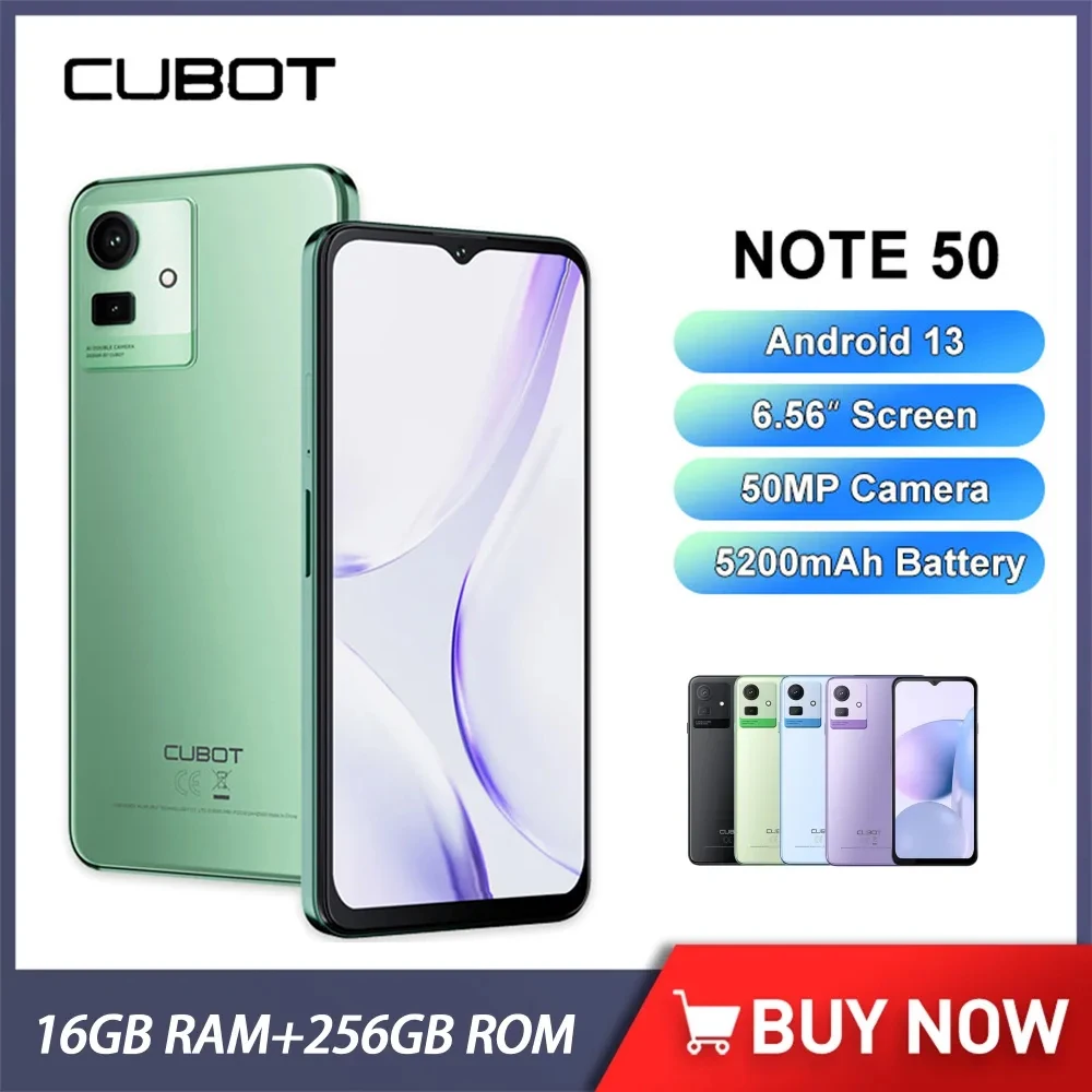 Cubot-Unisoc-Nota-50-Smartphone-Celular-4G-C-mera-50MP-Bateria-5200mAh ...