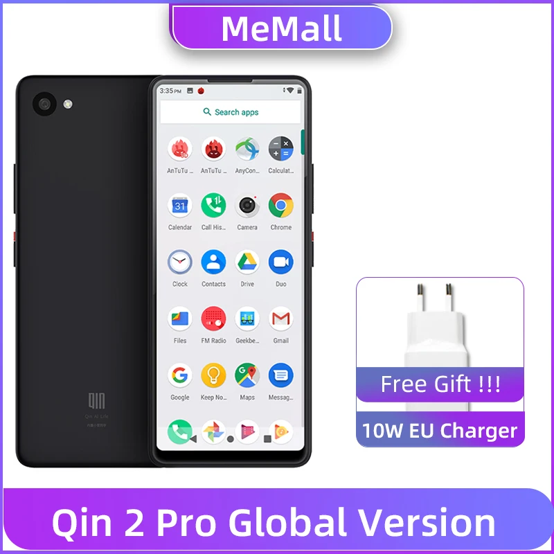 Versão global qin 2 pro 2gb 64gb telefone móvel 5.5 'screen tela cheia 576*1440p 13mp câmera ...