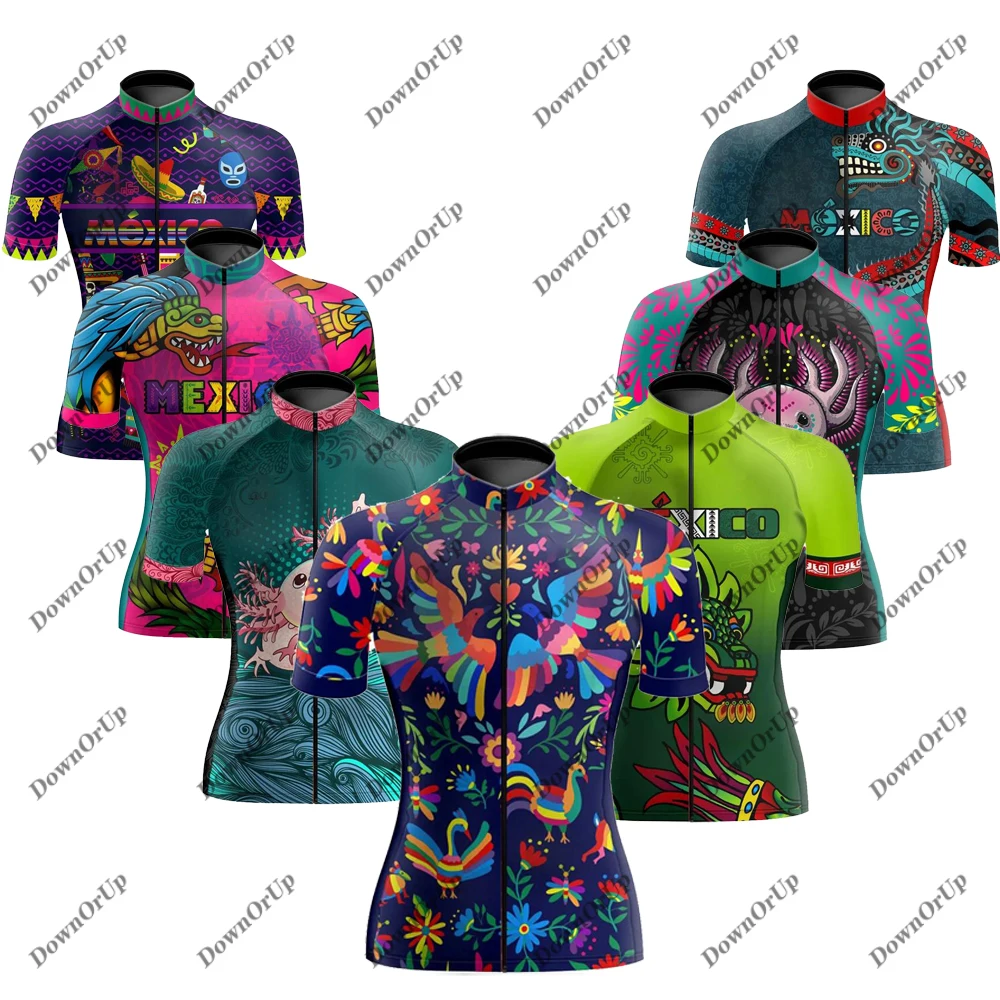 Women-Mexico-Cycling-Jersey-Breathable-Quick-Drying-Bike-Clothing-MTB ...