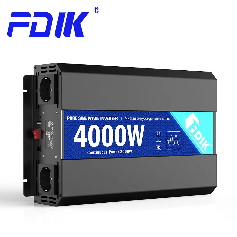 FDIK-Inversor-de-Onda-Senoidal-Pura-com-Tela-Externa-com-Fio-Inversor ...