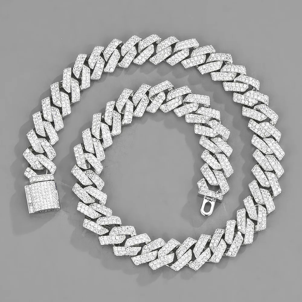 Rhinestones Rapper Necklaces | Hiphop Silver Chains Men | Men Silver ...