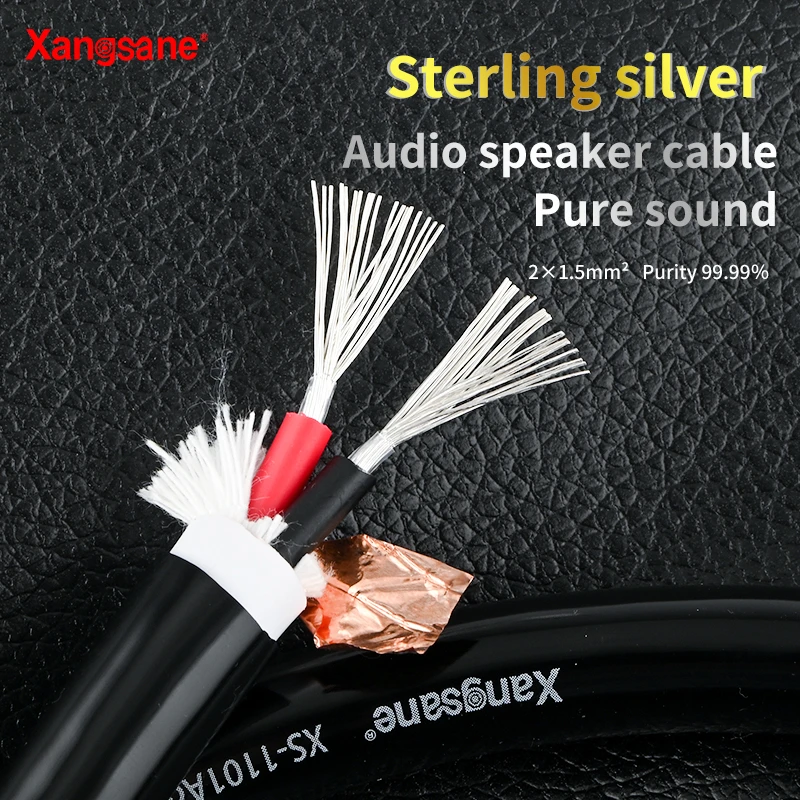 xangsane 1.5mm²2.5mm ² High fidelity 4N sterling silver speaker loose ...