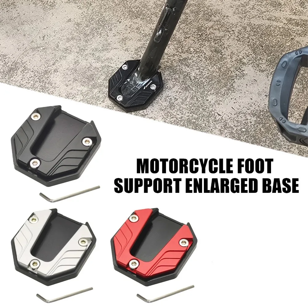 Motorcycle-Bike-Kickstand-Extender-Foot-Side-Stand-Extension-Foot-Pad ...