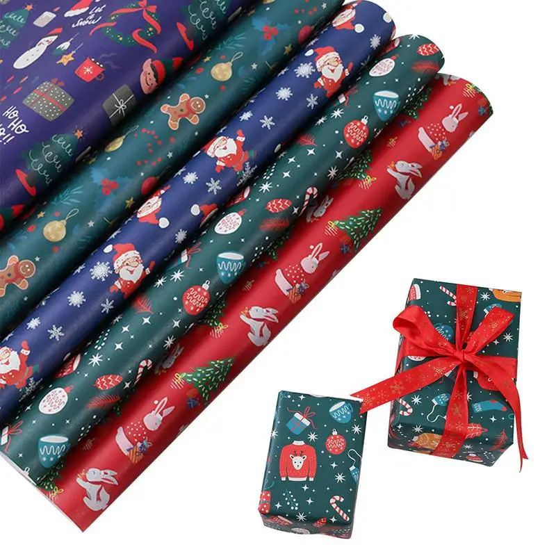 Christmas-Wrapping-Paper-Kids-Elk-Rolled-Wrapping-Paper-Christmas ...