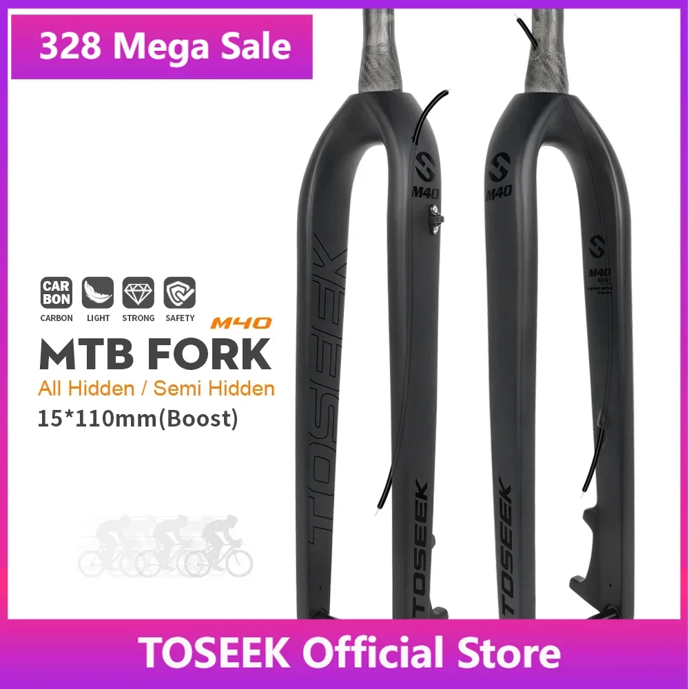 TOSEEK-MTB-Thru-Axle-Fork-15-110mm-Full-Carbon-Fiber-Bike-Front-Fork-27 ...