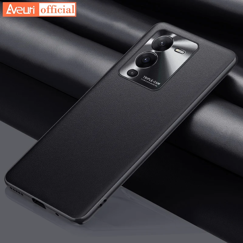 Luxury PU Leather Case For Vivo V23 Pro 5G V25Pro Back Cover Matte ...