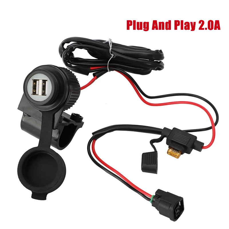 Dual USB accessory outlet socket power '17 on For Honda CRF300L CRF250L ...