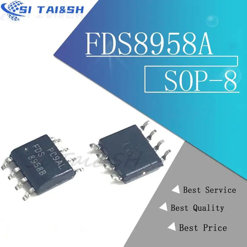 10PCS FDS8958A SOP8 FDS8958 8958A MOSFET SO8 COMP N P CH T/R new ...