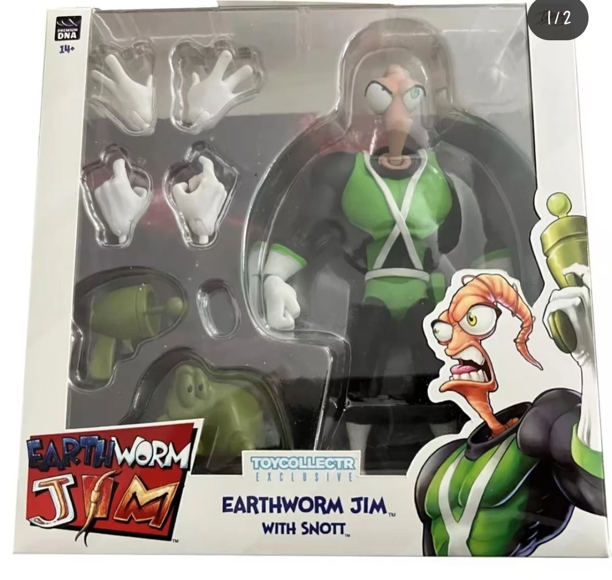 PDNA-Earthworm-Jim-Action-Figure-Worm-Body-Psy-Crow-Bob-The-Killer-Gold ...