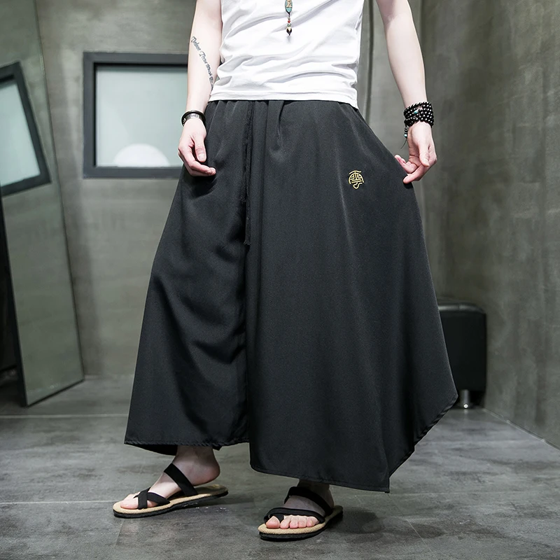 2023-Chinese-Style-Men-Harajuku-Streetwear-Elastic-Waist-Pants-Fashion ...