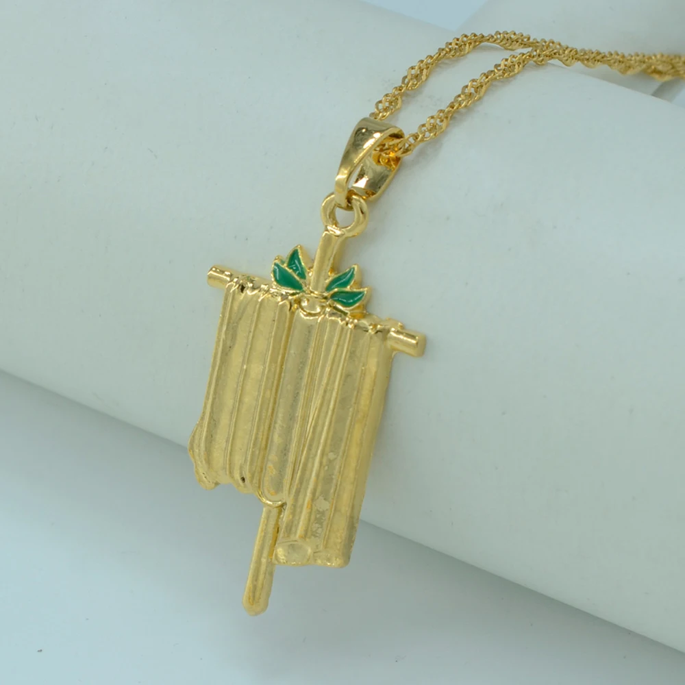 Anniyo Mandean Necklace Pendant Gold Color Jewelry Cross Crucifix ...