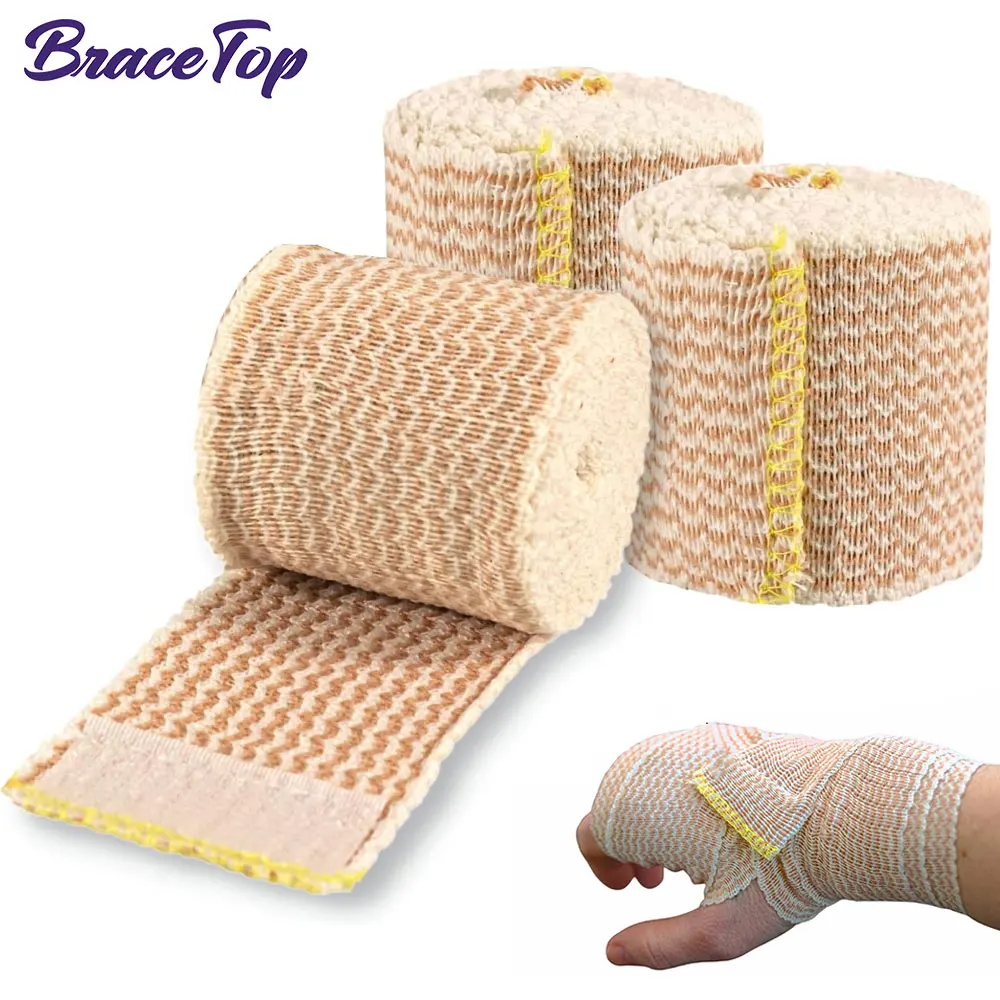 Elastic-Bandage-Wrap-Cotton-Latex-Free-Compression-Bandage-Wrap-with ...