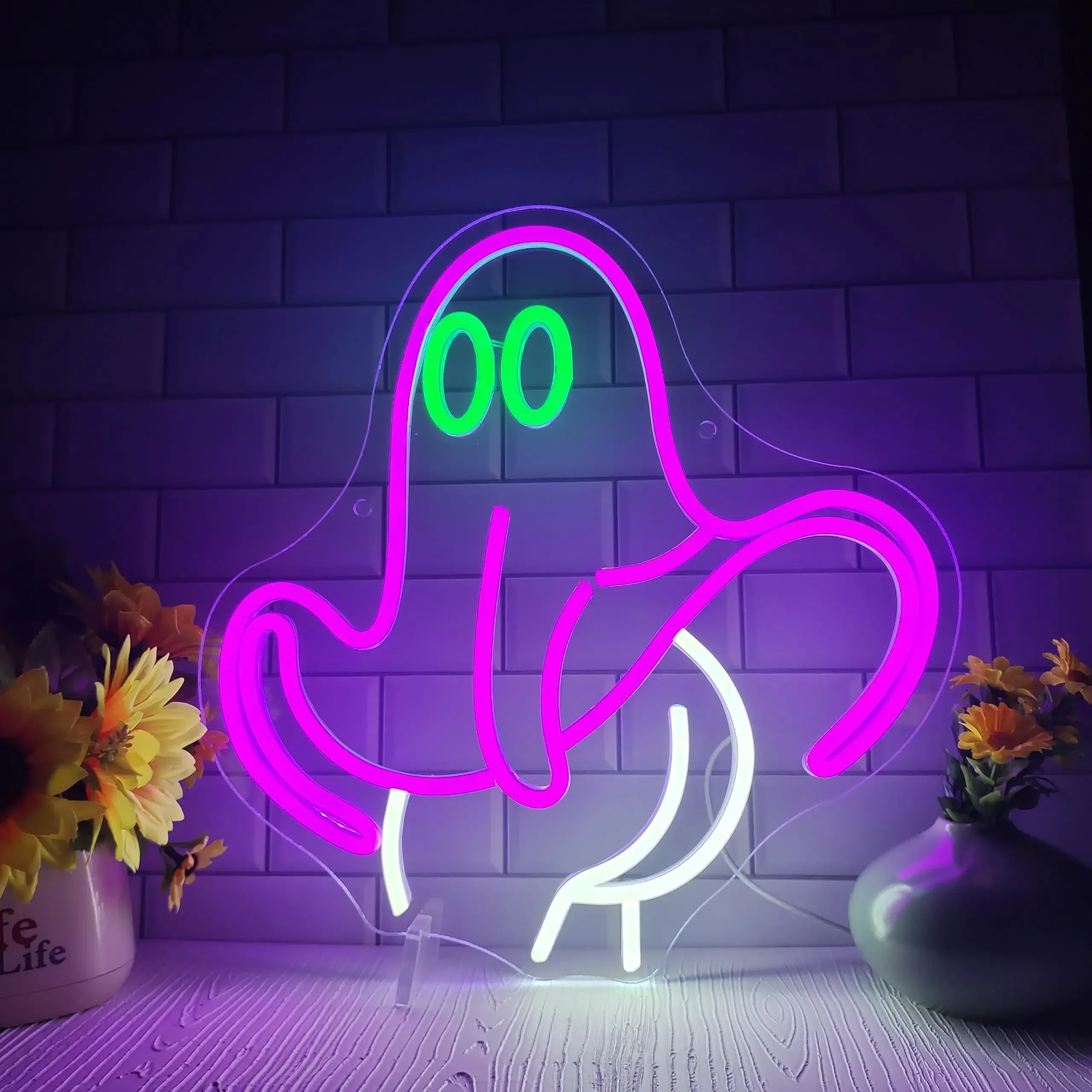 Letrero-de-ne-n-Led-fantasma-de-Halloween-letreros-de-luz-LED-para ...