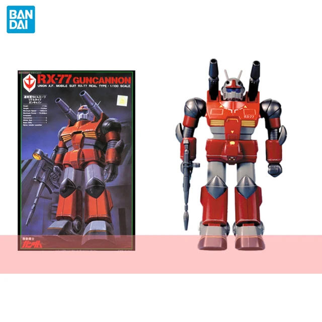 Bandai Kit Model Gundam Asli Anime 0079 1/100 RX-77-2 Tokoh, 49% OFF