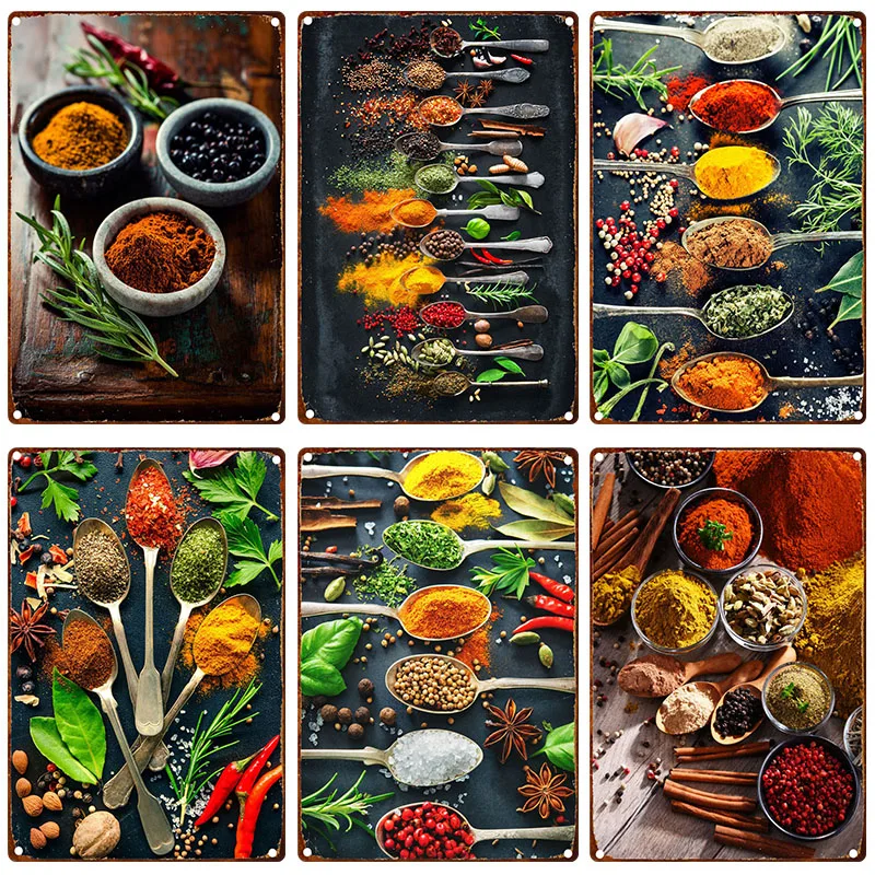 Kitchen Spices Signs