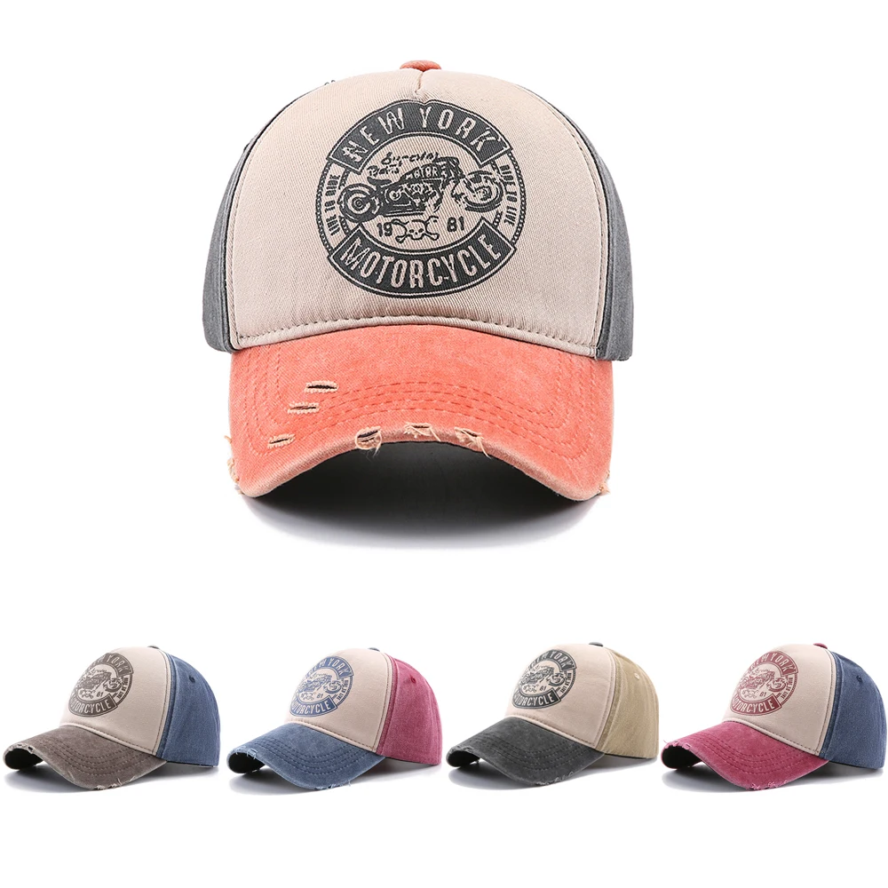 New-Fashion-Letter-Print-Snapback-Washed-Cotton-Baseball-Cap-Men-Women ...