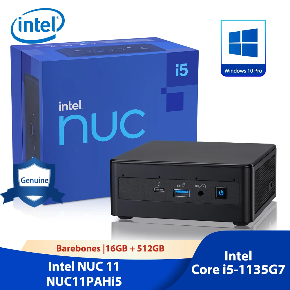 Intel-Nuc-11-Mini-Desktop-Pc-11th-Gen-Core-processor-Windows-10-Pro-28W ...