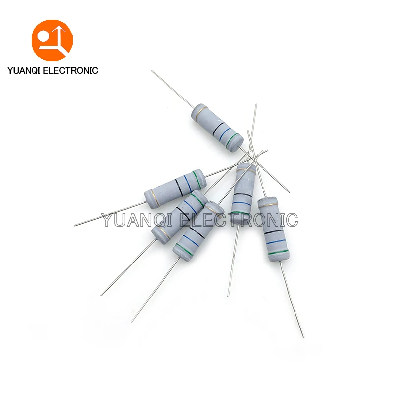 10PCS/LOT 5W Metal oxide film Resistor 5% 100R 430R 470R 1K 2.2K 3.3K 4 ...