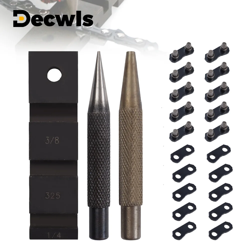 3PCS Chainsaw Chain Repair Kit + 10 Sets 0.325'' Joiner Link ...