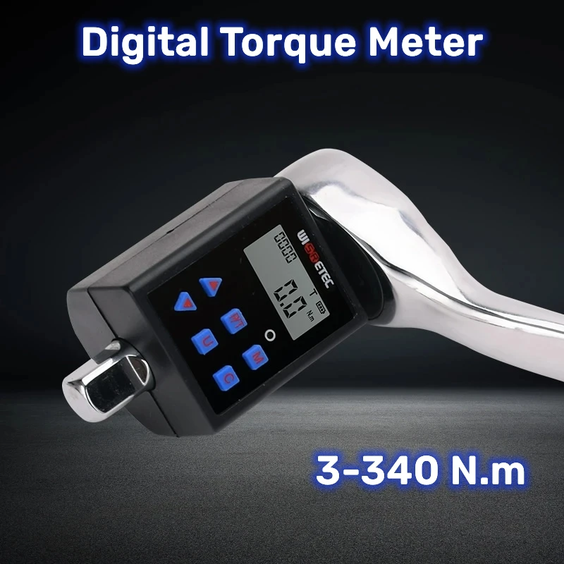 Digital Torque Meter 0.3-340 N.m Adjustable Torque Meter Adapter ...