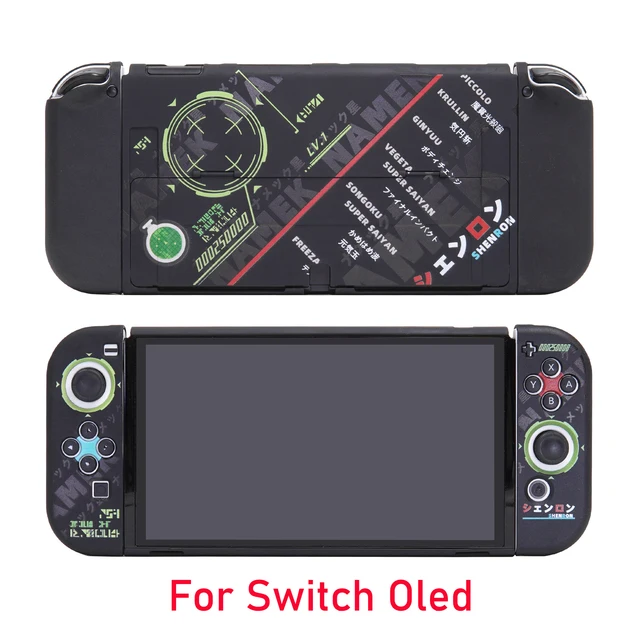 Cool TV Dock Charger Stand Hard Case Crystal Shell para Nintendo Switch Oled NS Joy-con ...