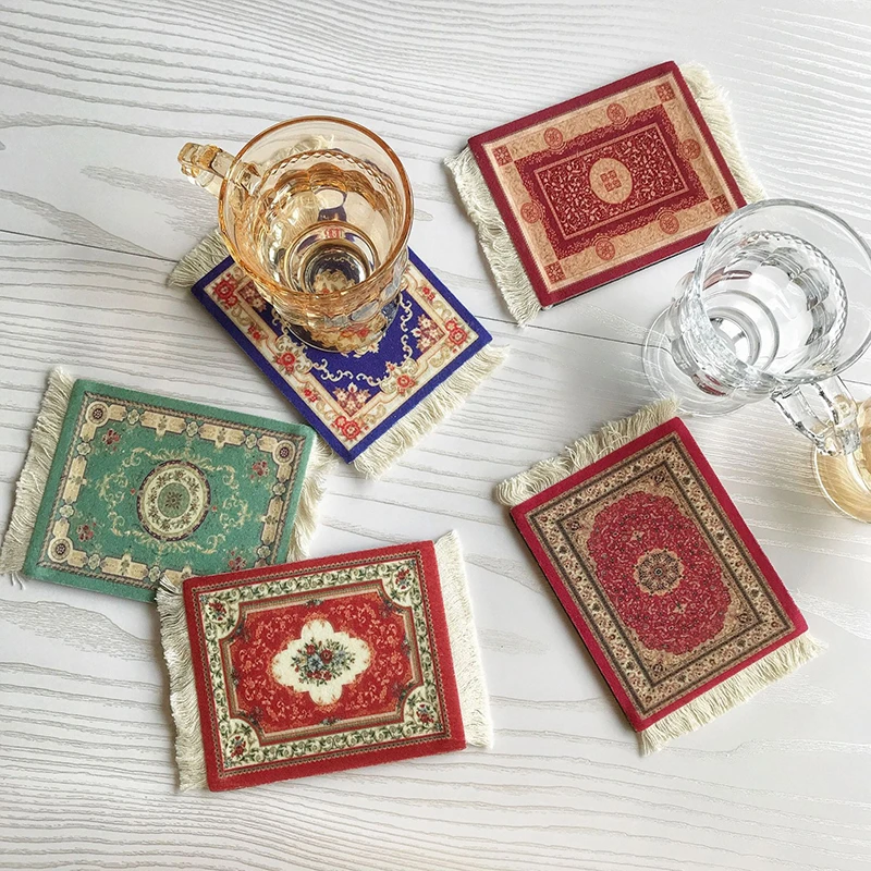 Handmade Bohemian Tassel Table Mat Ins Persian Retro Non Slip Dining ...