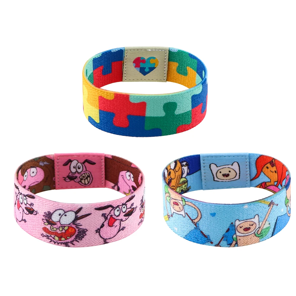 Cartoon-Dogs-Stretch-Wristband-Bracelet-Men-Women-Children-Autism ...