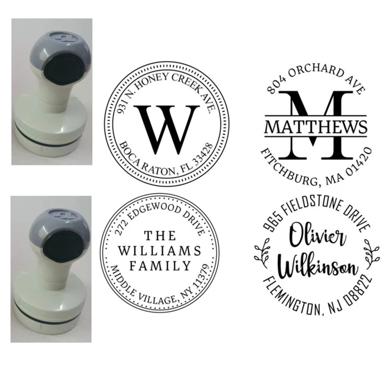 Company Round Rubber Stamp Designs