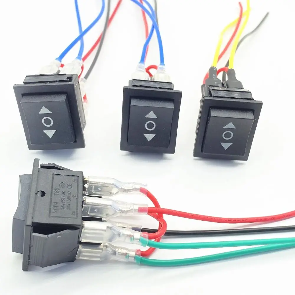 Wired-20A-12V-DC-Motor-Polarity-Reversing-Rocker-3-Position-DPDT ...