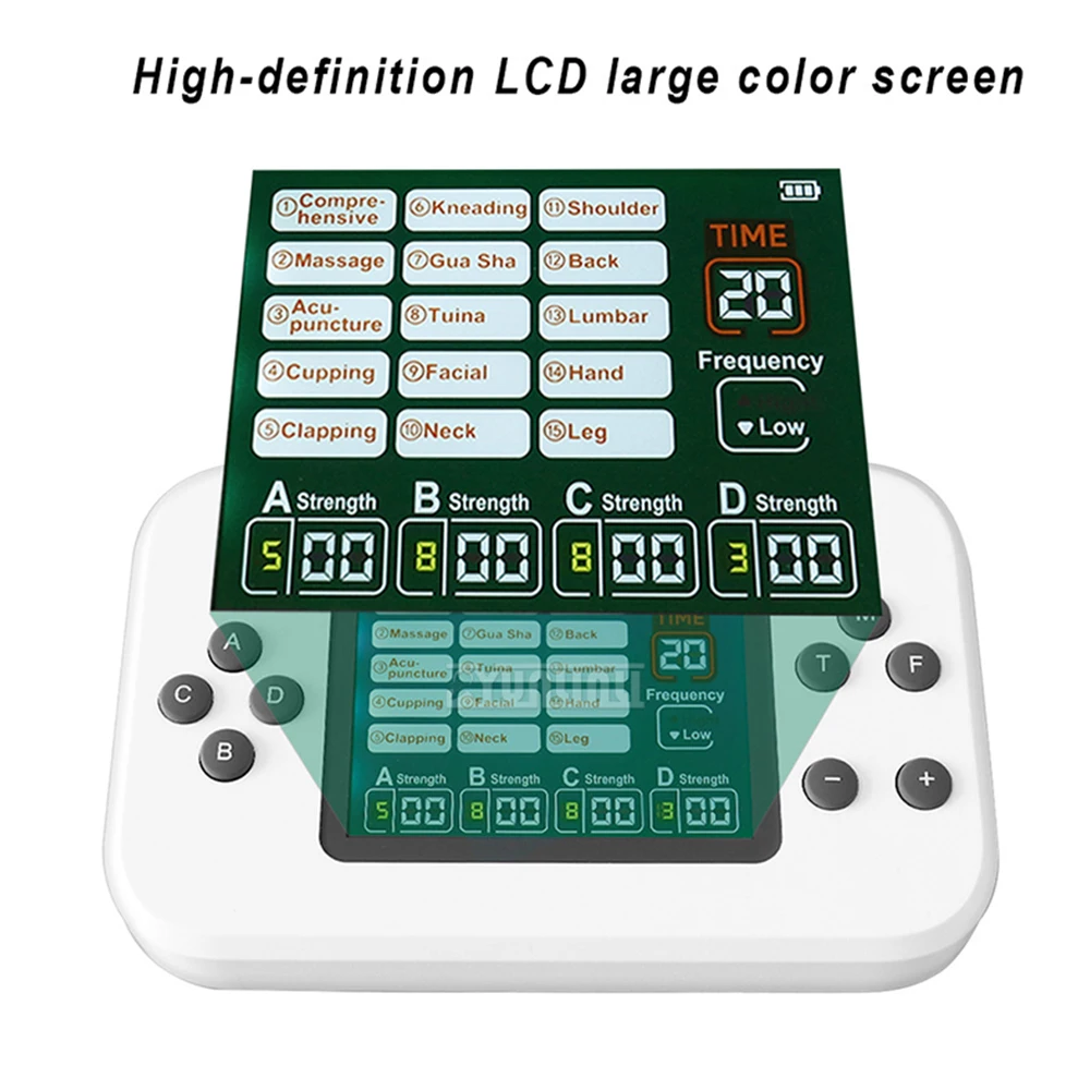 Electric 30 Levels Physiotherapy Machine 4 Output TENS Multifunctional ...