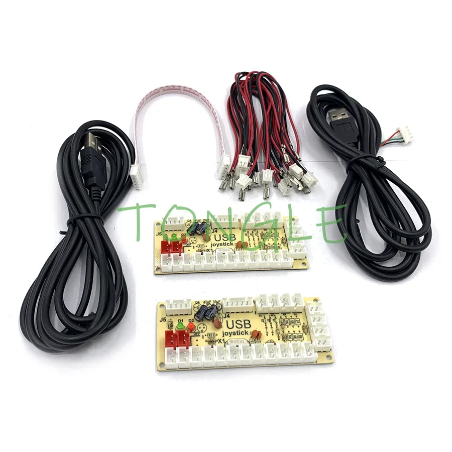 PC-USB-Zero-Delay-Encoder-Circuit-Board-Kit-Led-Push-Button-Joystick-2 ...