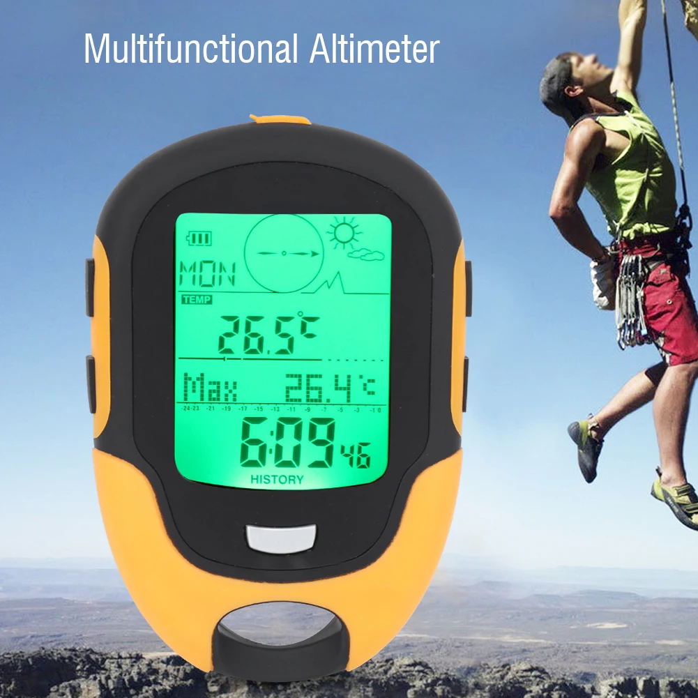 FR500 Outdoor Multifunctional Car Altimeter Barometer Thermometer ...