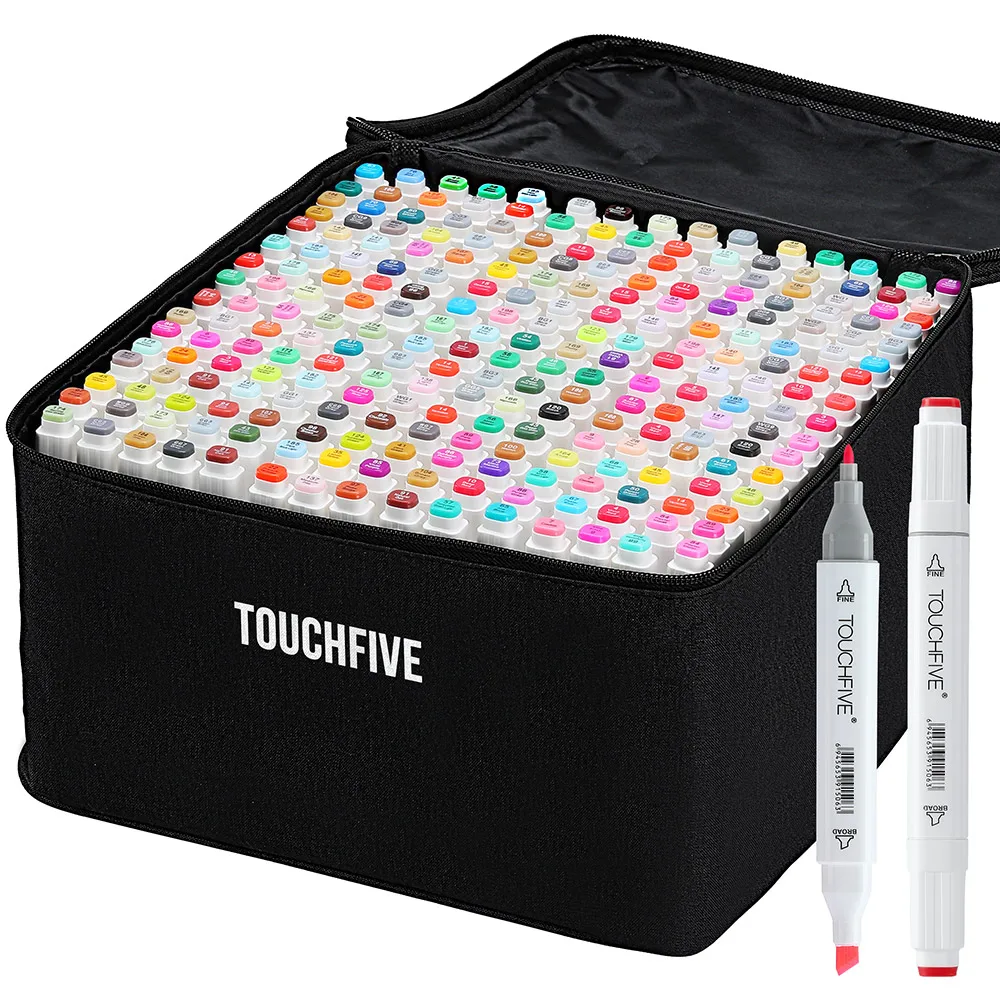 TouchFIVE-30-40-60-80-Color-Markers-Set-Art-Markers-Pen-Alcohol-Based ...