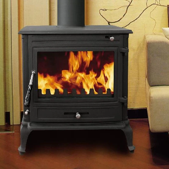 yyhcStovesFireplacesFireplacesLarge-Cast-Iron-Stove-Real-Fire-Wood ...