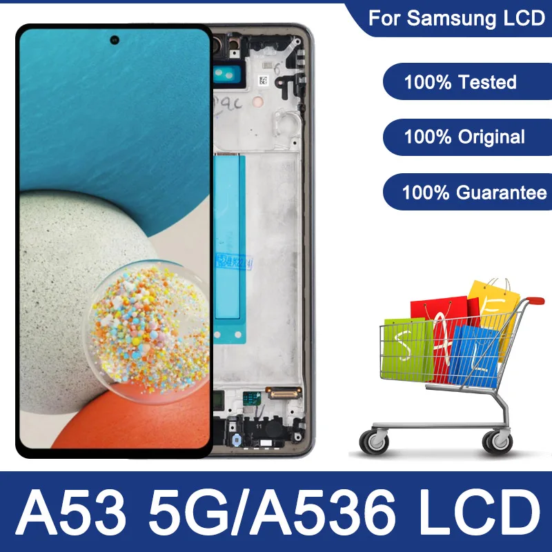 Original 6.5'' For Samsung Galaxy A53 5G LCD A536U A536B A5360 Display ...