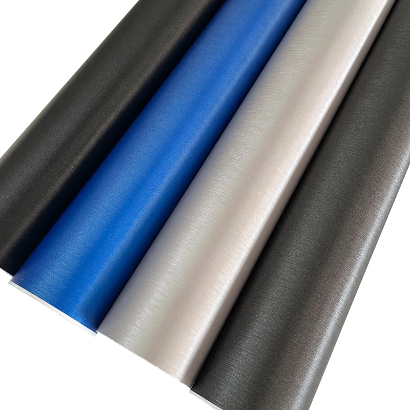 Black-Gunmetal-Grey-Silver-Blue-Brushed-Metal-Steel-Vinyl-Wrap-Roll ...