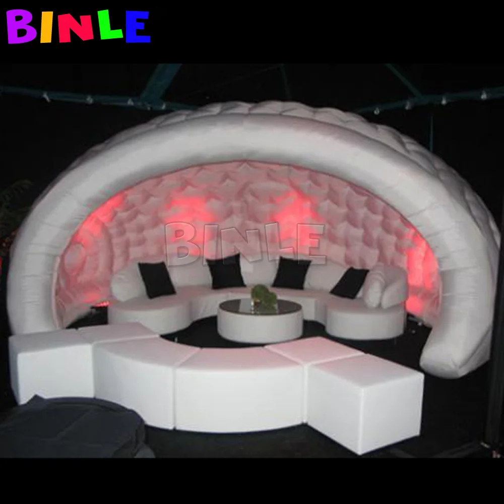 Hemispherical White Inflatable Dome Tent Air Party Igloo W5xD4xH3.5m ...