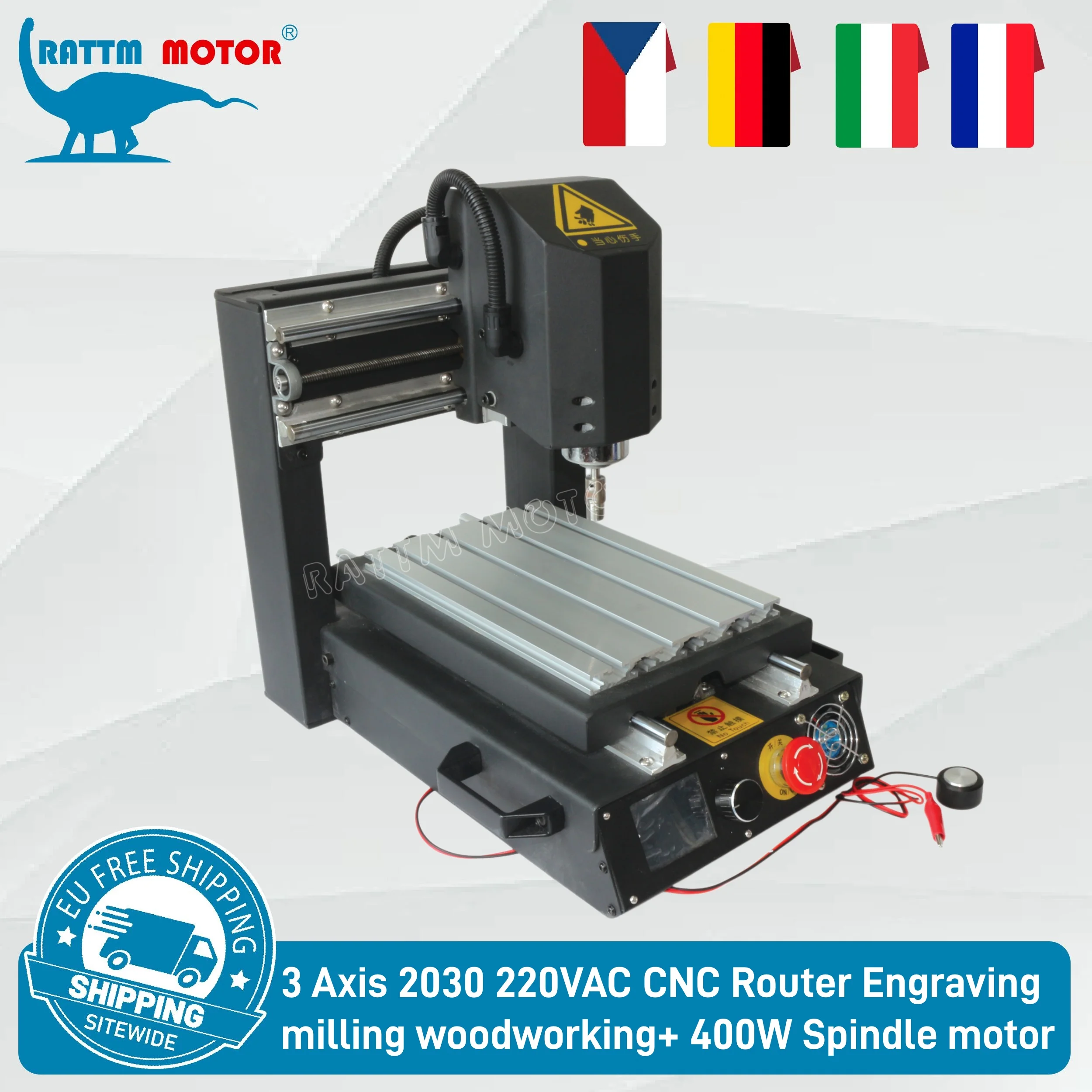 【EU Store】3 Axis CNC Router Engraving Milling Woodworking Desktop ...
