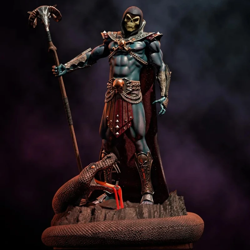 1/24 Scale 105mm Resin Figure Model Kit Skeleton Shaman Unassembled and ...