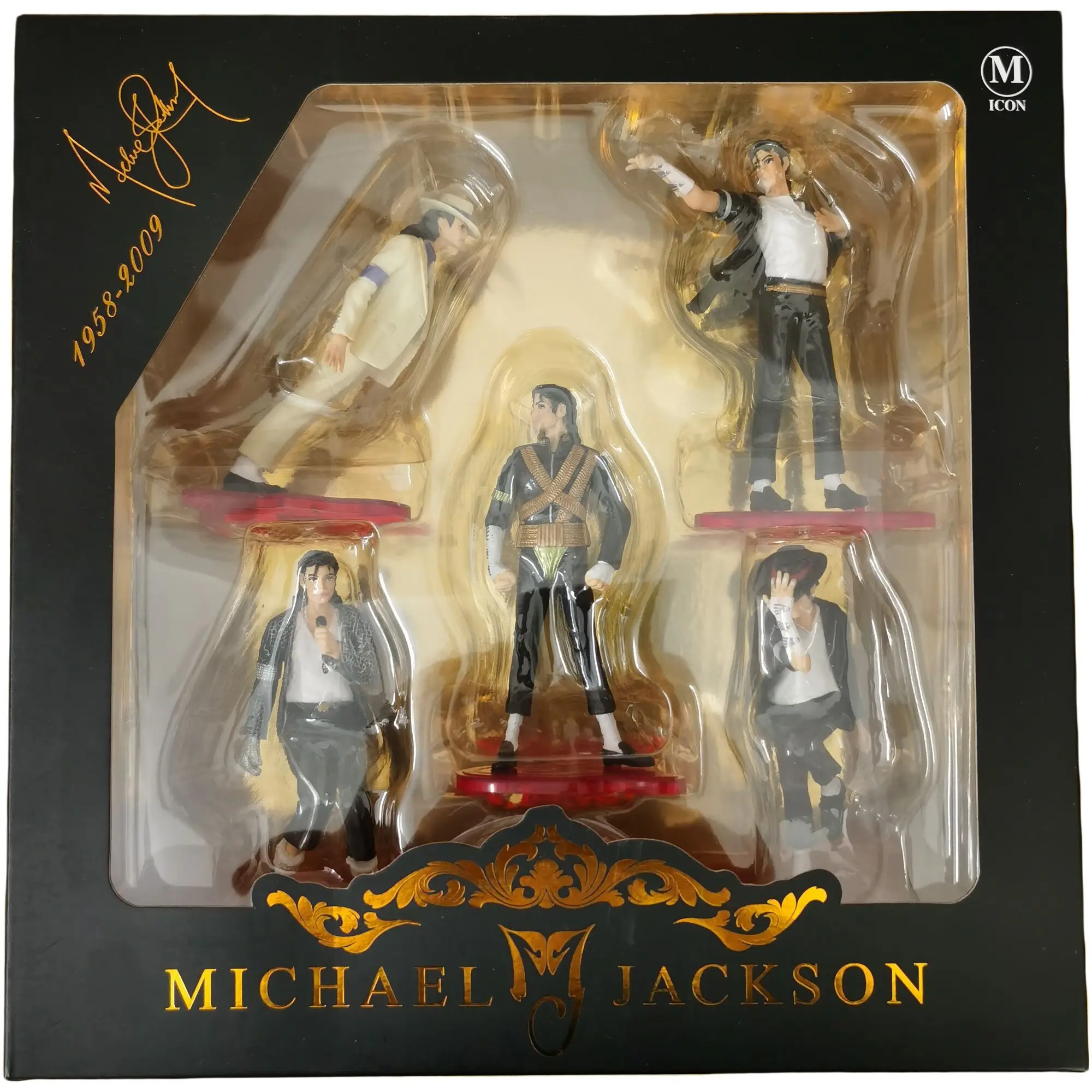 5Pcs-Set-Michael-Jackson-Figuarts-White-Suit-Figma-25-Thriller-MJ ...