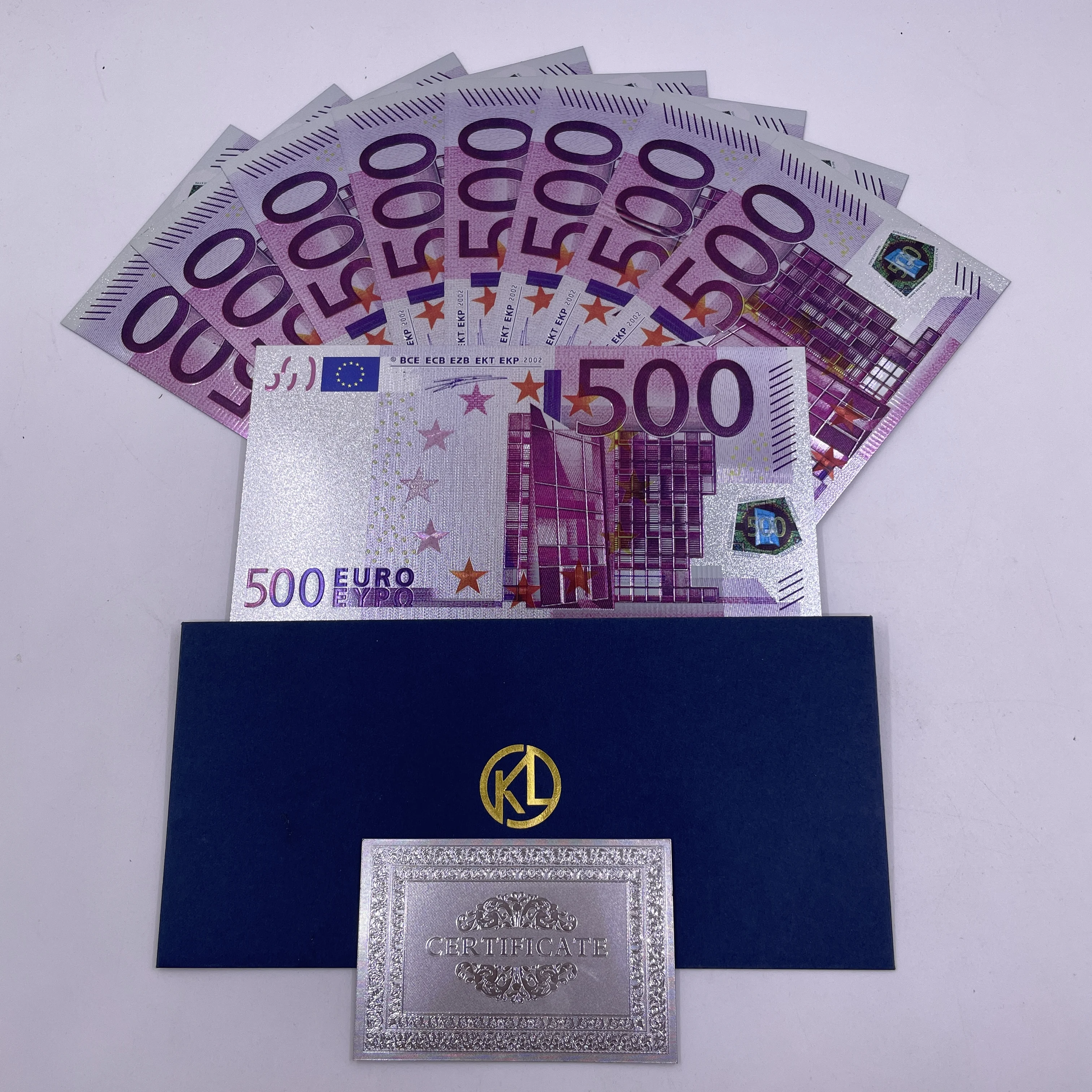 Euro-Silver-plated-Banknotes-500-Euro-Silver-commemorative-Banknote ...