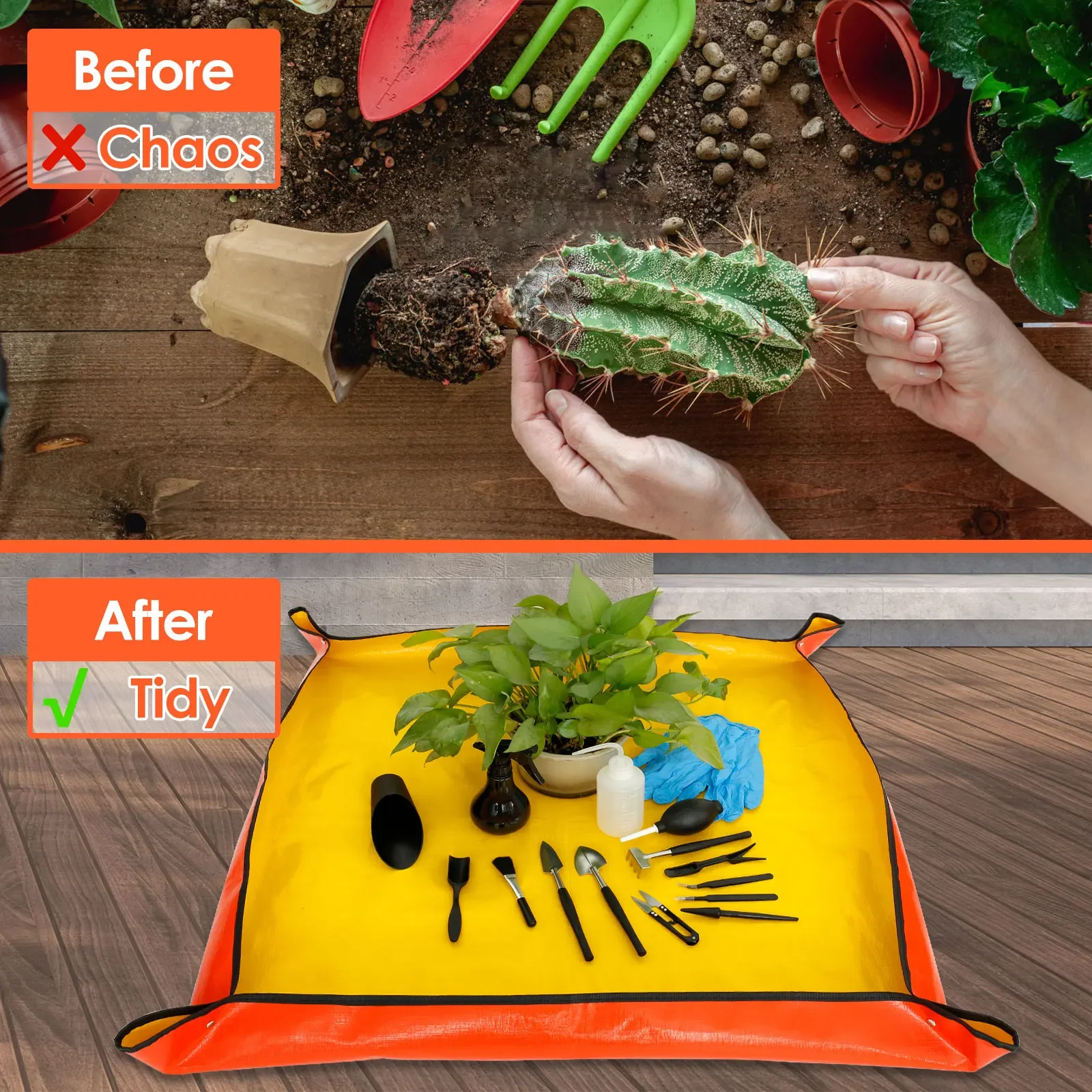 Mini Planter Kit with Repotting Mat – Gardening Galore